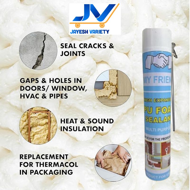 All Purpose Polyurethane Foam | PU Foam Spray. Off-White Color, 750 ml ...