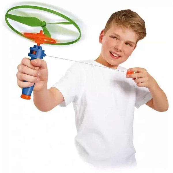 KIDS Flying Saucer Toys for Kids Pull String Flying Wheels Spinning To ...