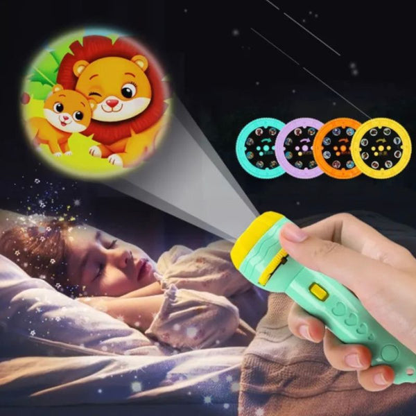 Mini Slide Projector Torch, Kids Projection Lamp Education (Multicolor ...