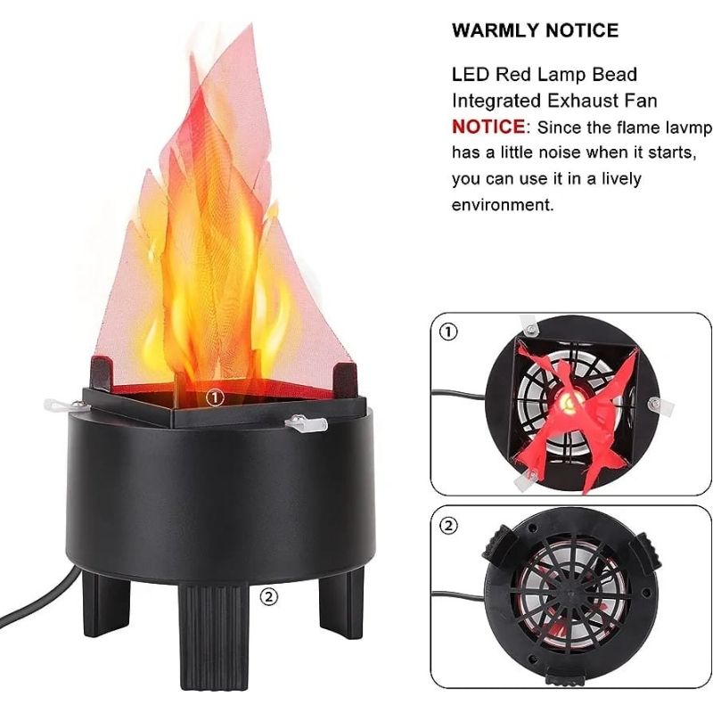 3D Fake-Fire Light, Hanging LED Flame Light, Artificial LED Silk Flame