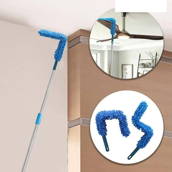 Fan Duster - Flexible Microfiber Cleaning Duster with Extendable Rod ...